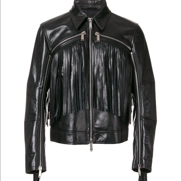 DSQUARED | Jackets & Coats | Dsquared2 Fringed Leather Jacket | Poshmark